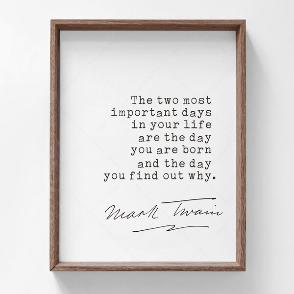 Mark Twain Quote - Etsy