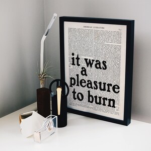 Ray Bradbury Quote, Fahrenheit 451 First Line (instant Digital Download ...