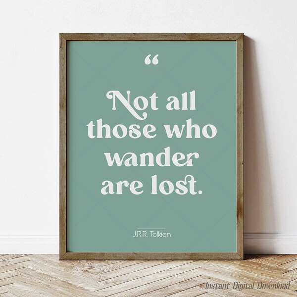 Wander Are Lost - Etsy