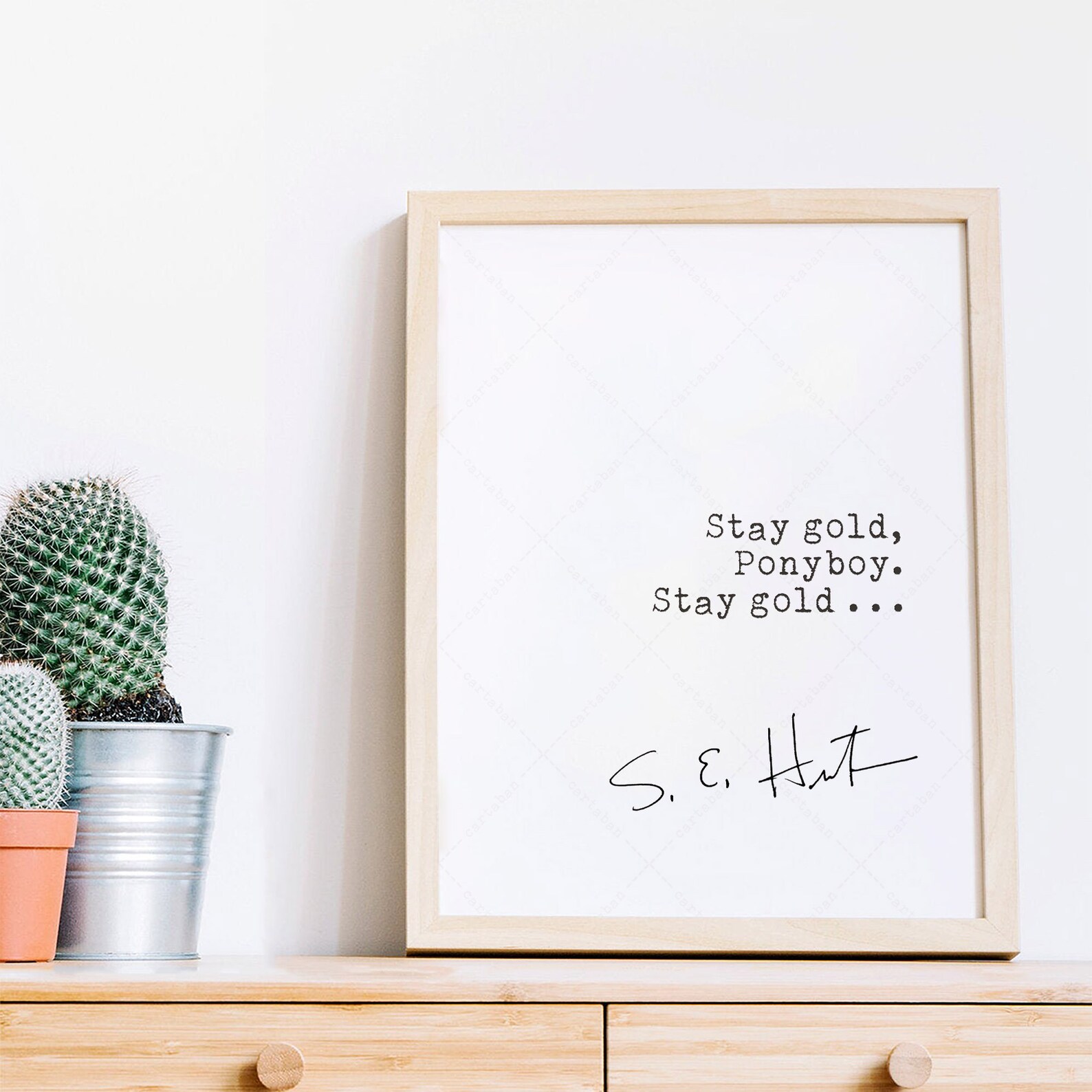 Stay Gold Quote SE Hinton Print Book Lovers Gifts Printable | Etsy