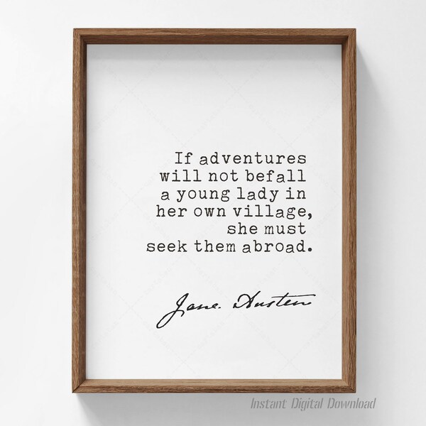 Jane Austen Poster - Etsy