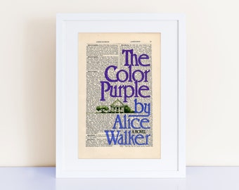 The Color Purple by Alice Walker. Book Cover Art Print - Etsy