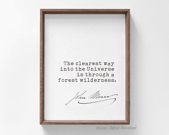 John Muir Quote Digital Download Printable Poster the - Etsy