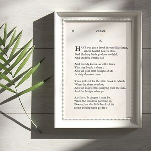 Have You Got a Brook in Your Little Heart? by Emily Dickinson, Poetry ...