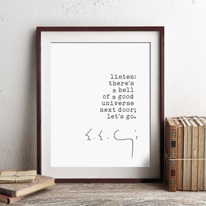 EE Cummings Quote, Motivation Poster, Digital Download Print ...