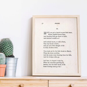 Have You Got a Brook in Your Little Heart? by Emily Dickinson, Poetry ...
