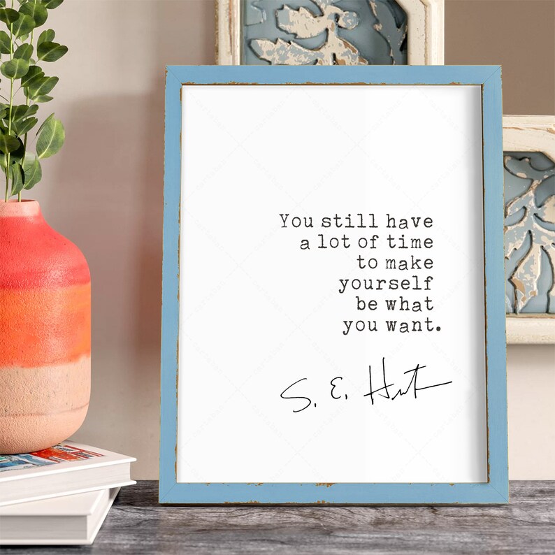 The Outsiders Quote SE Hinton Print Book Lovers Gifts - Etsy