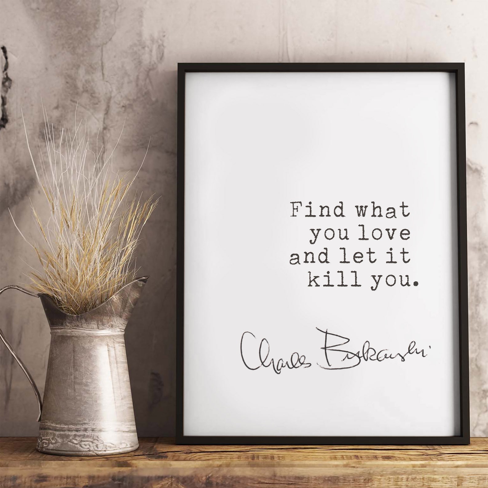 Charles Bukowski Quote Book Lovers Gifts Digital Download - Etsy UK