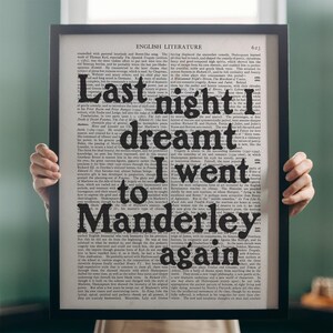 Daphne Du Maurier Quote Rebecca, Instant Download, Print Locally ...