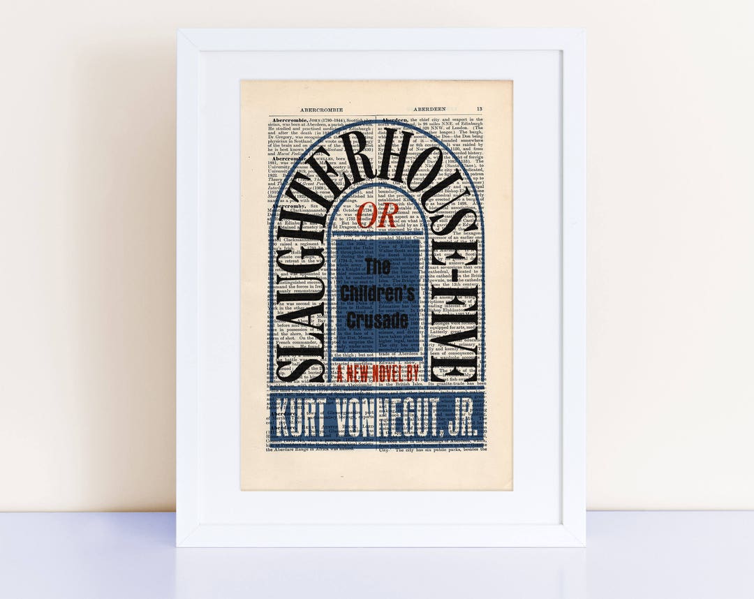 Slaughterhouse Five by Kurt Vonnegut Print on an Antique Page - Etsy