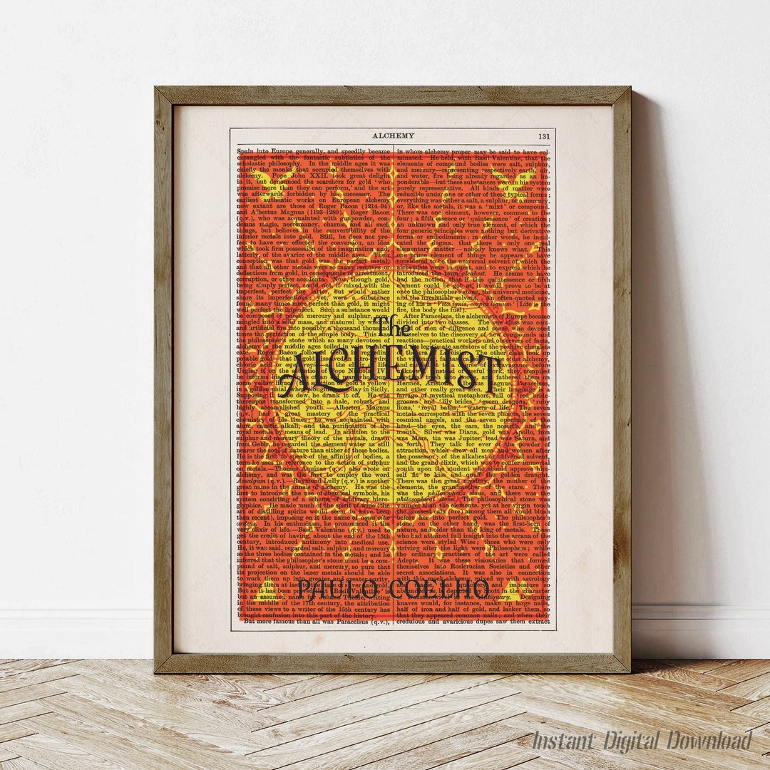The Alchemist by Paulo Coelho, Instant Download, Literary Art Poster ...
