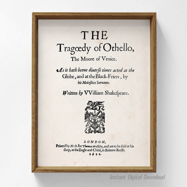 Othello Quote - Etsy