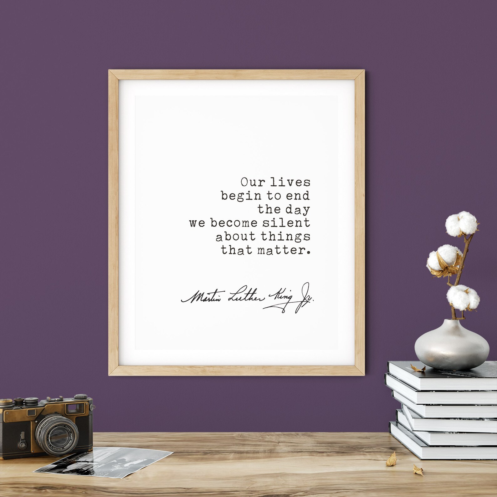 Martin Luther King Jr Quote Book Lovers Gifts Digital | Etsy