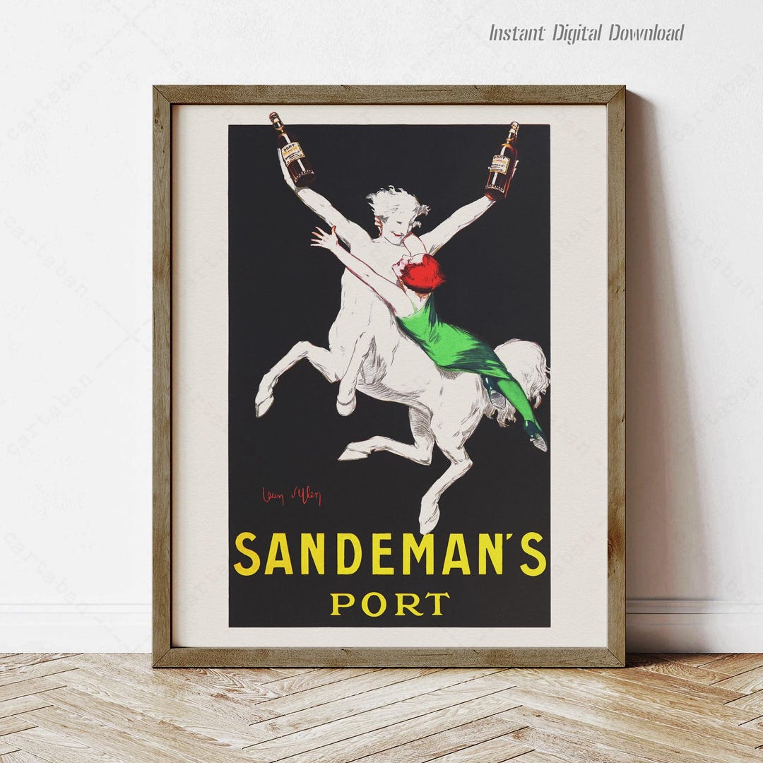 Sandeman Port, Instant Download Printable Poster, Print Locally, Wine ...