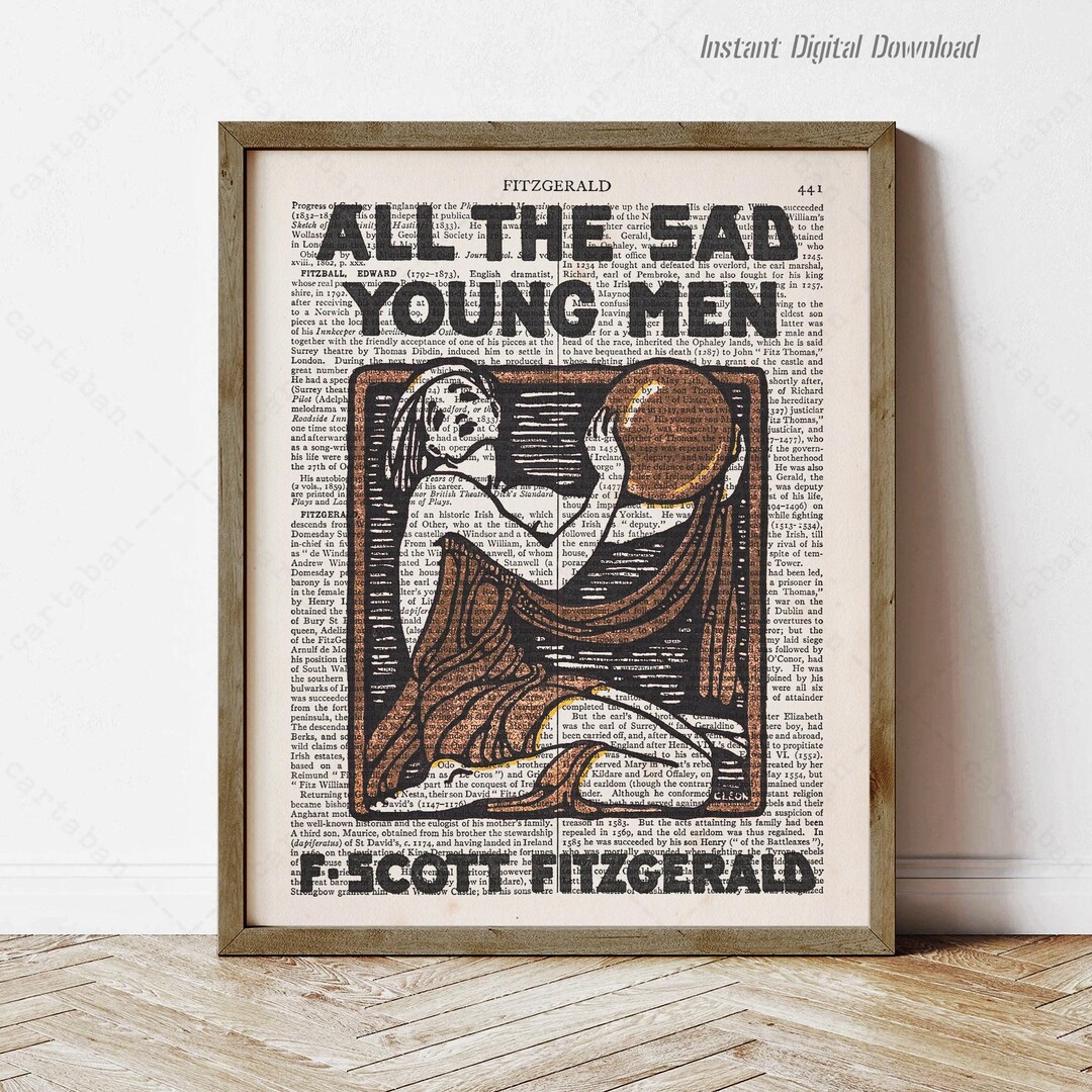 F Scott Fitzgerald, All the Sad Young Men Cover (instant Digital ...