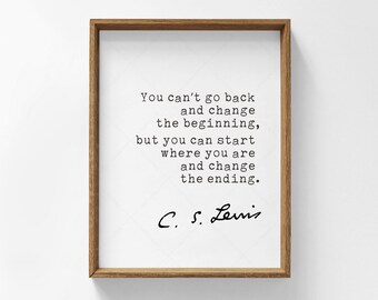 CS Lewis Quote Digital Download Printable Quote Print Poster | Etsy