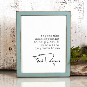 Fred Rogers Quote, Instant Digital Download Printable, Quote Print ...