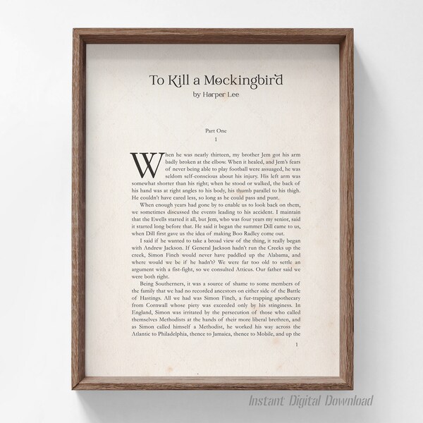 Kill a Mockingbird - Etsy