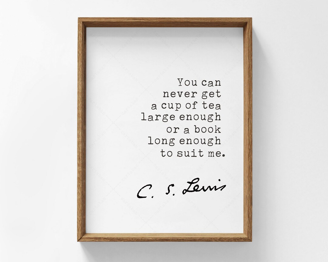 CS Lewis Quote, Digital Download Printable, Quote Print Poster ...