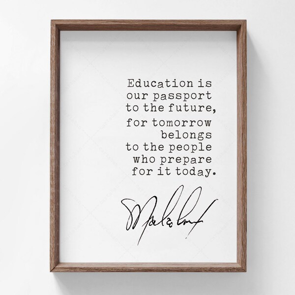 Malcolm X Quote Poster - Etsy