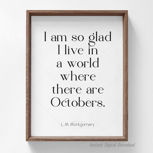 L M Montgomery Quote - Etsy