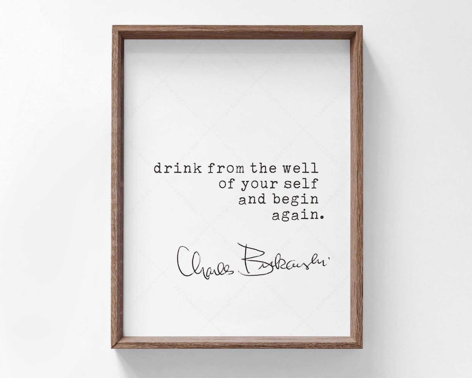 Charles Bukowski Quote Book Lovers Gifts Digital Download - Etsy