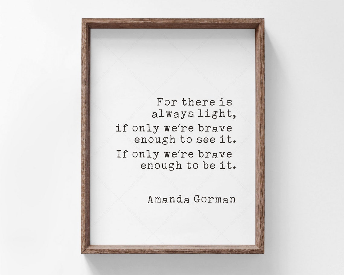 Amanda Gorman Quote Feminist Printable Digital Download | Etsy