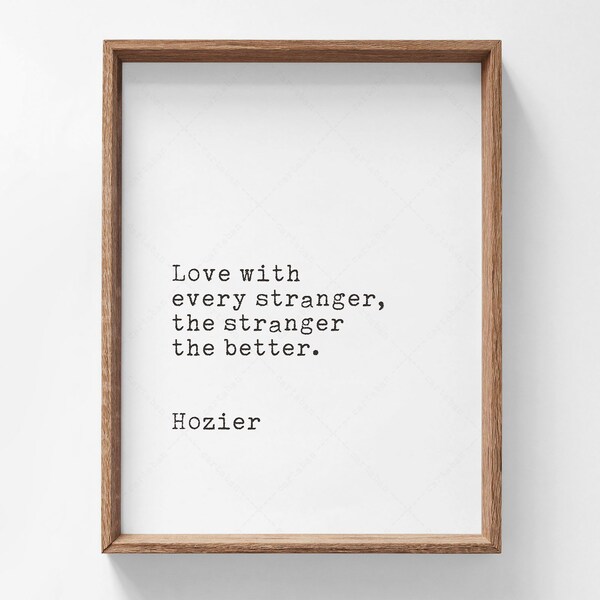 Hozier Poster - Etsy