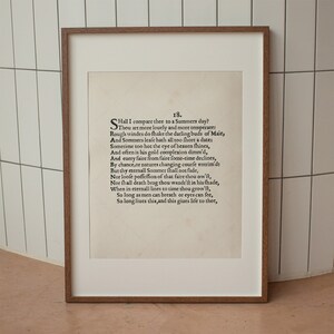 Shall I Compare Thee to a Summers Day? William Shakespeare, Sonnet 18 ...