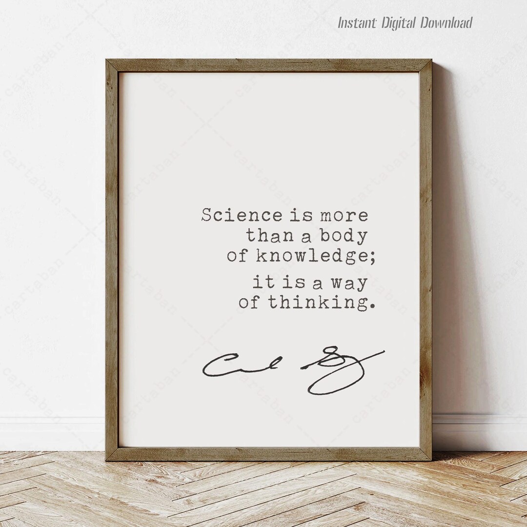 Carl Sagan Quote, the Demon-haunted World, Science Poster (instant ...