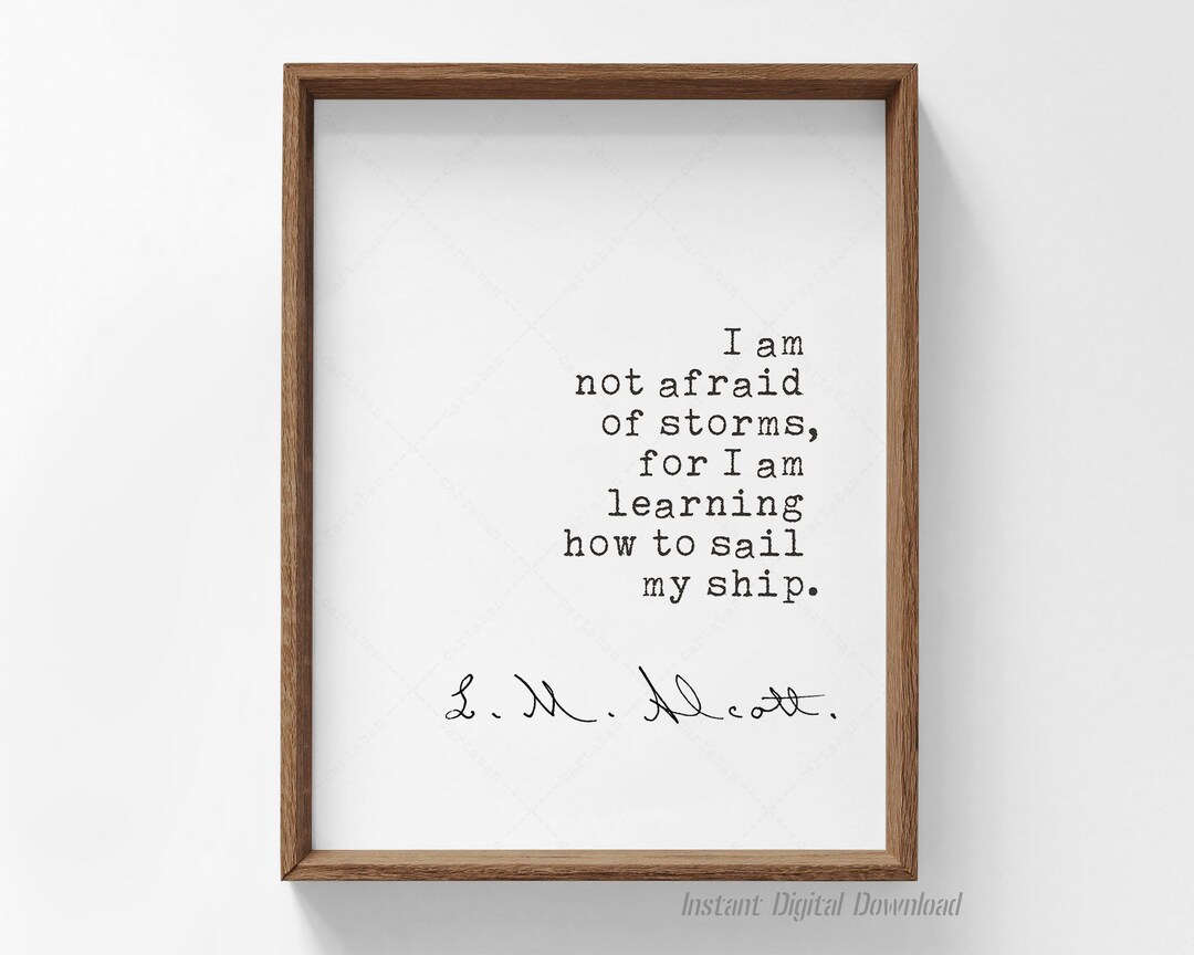 Little Women Quote Louisa May Alcott, Book Lovers Gifts, Digital ...