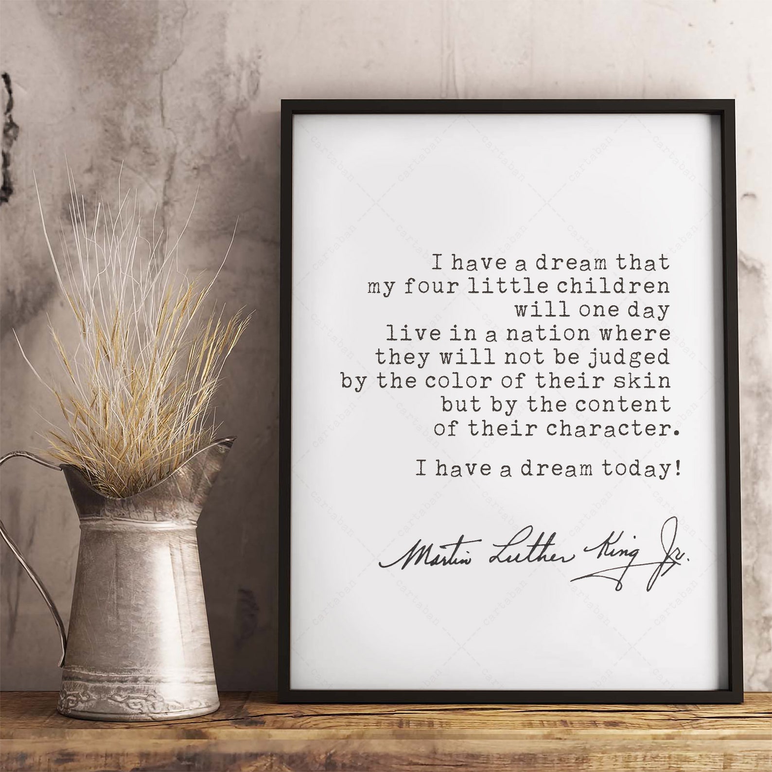 Martin Luther King Jr Quote book lovers gifts digital | Etsy