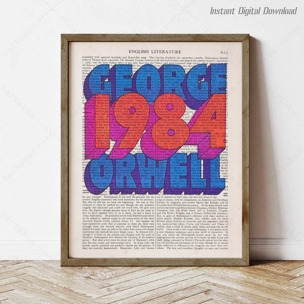 1984 George Orwell Poster - Etsy
