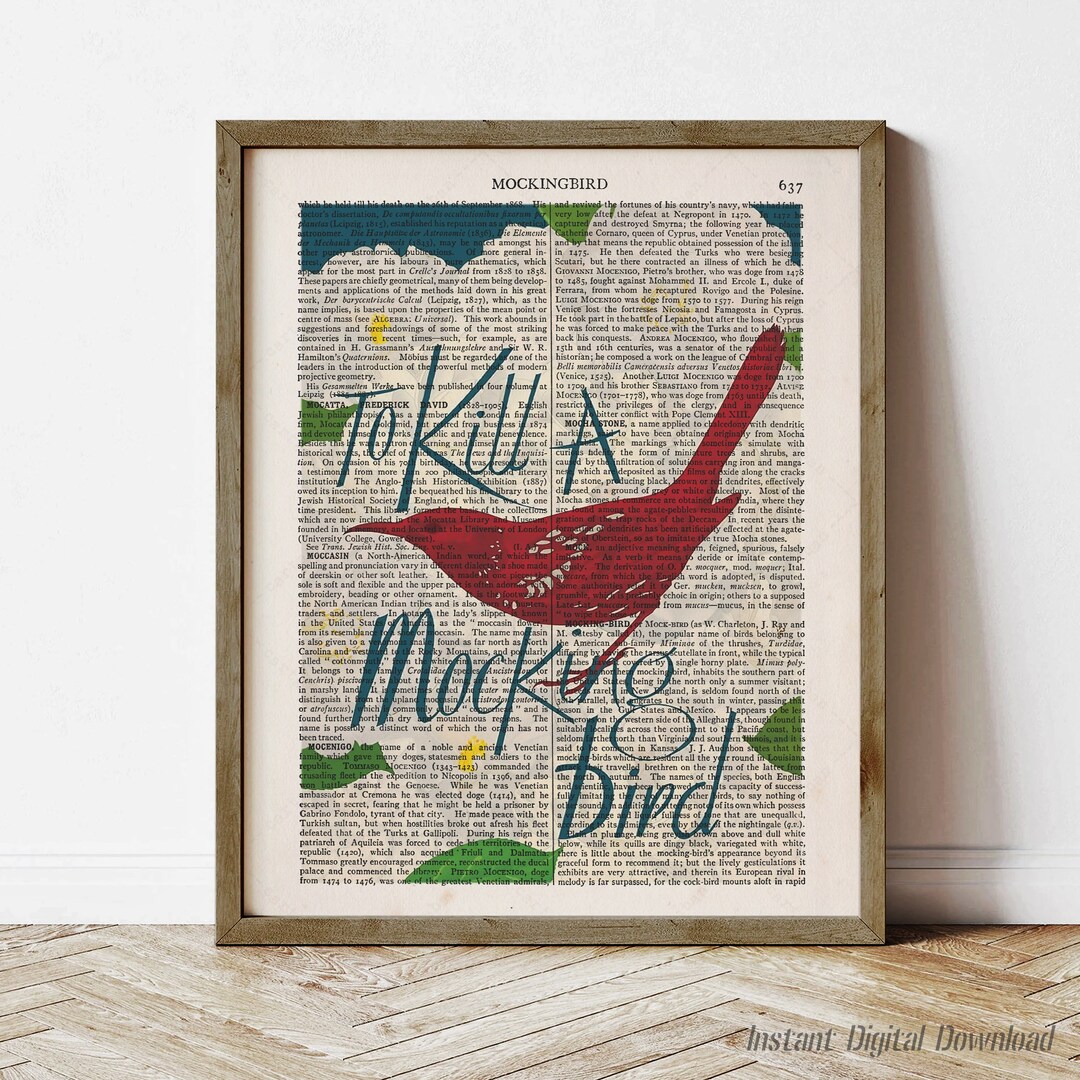To Kill a Mockingbird, Harper Lee, Reader Gifts (instant Digital ...