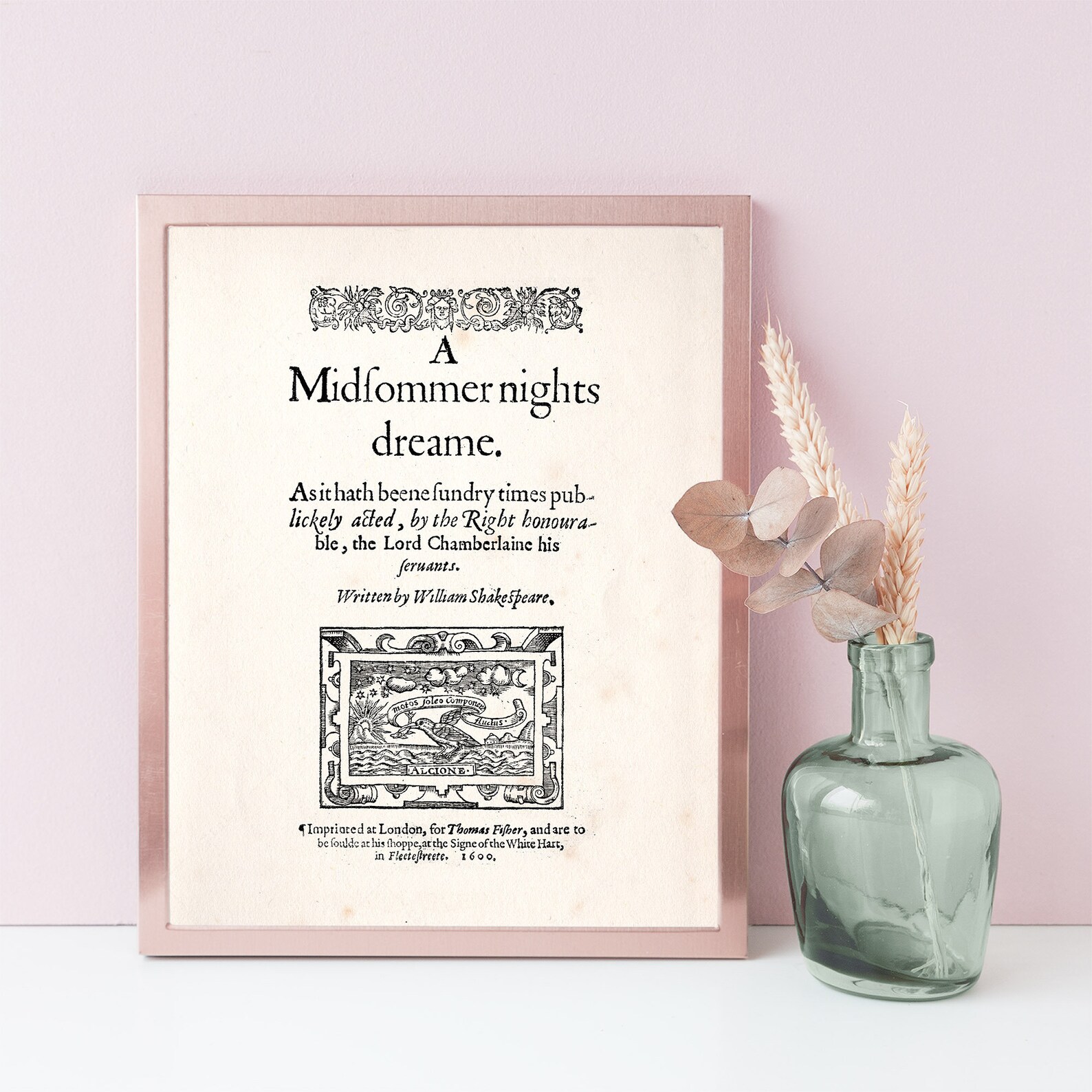 William Shakespeare Print A Midsummer Night's Dream - Etsy