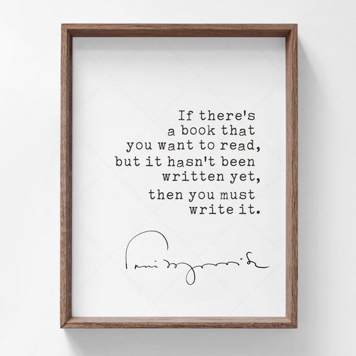 Toni Morrison Quote Book Lovers Gifts Digital Download - Etsy