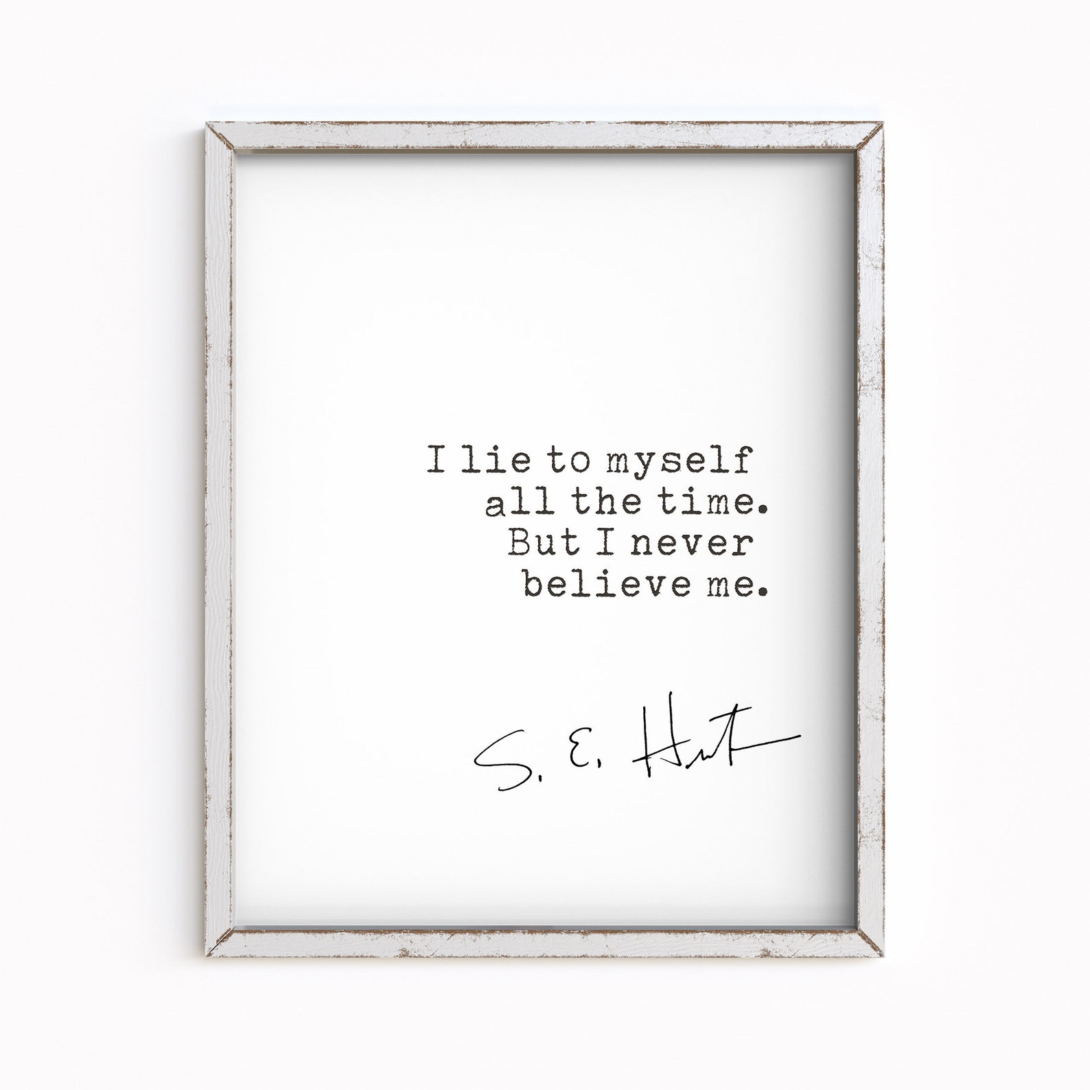 The Outsiders Quote SE Hinton Print Book Lovers Gifts | Etsy