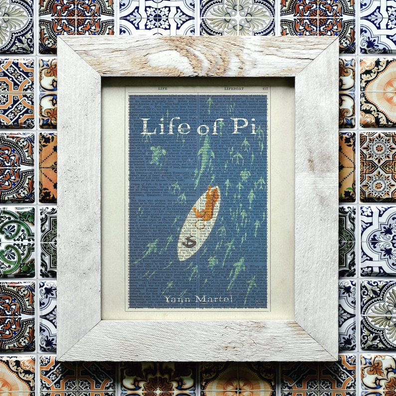 Life of Pi Yann Martel Book Cover Poster (instant Digital Download) - Etsy