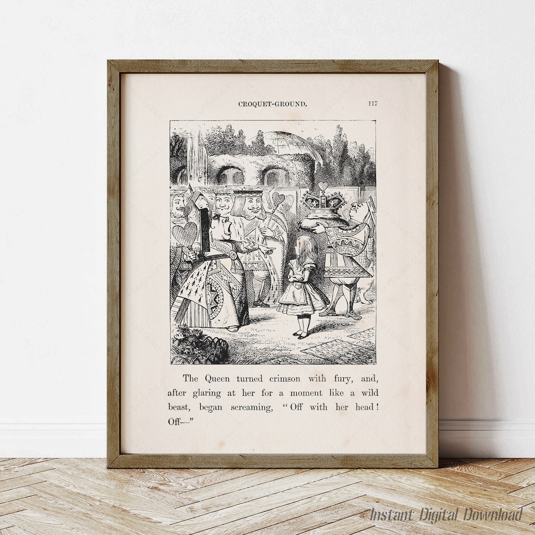 Alice in Wonderland by Lewis Carroll Page 117 Chapter VIII, Book Lovers ...