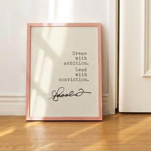 Kamala Harris Quote, Digital Download, Dream With Ambition, Print ...