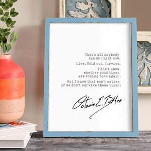 Octavia E Butler Quote, Feminist Printable, Digital Download Print ...