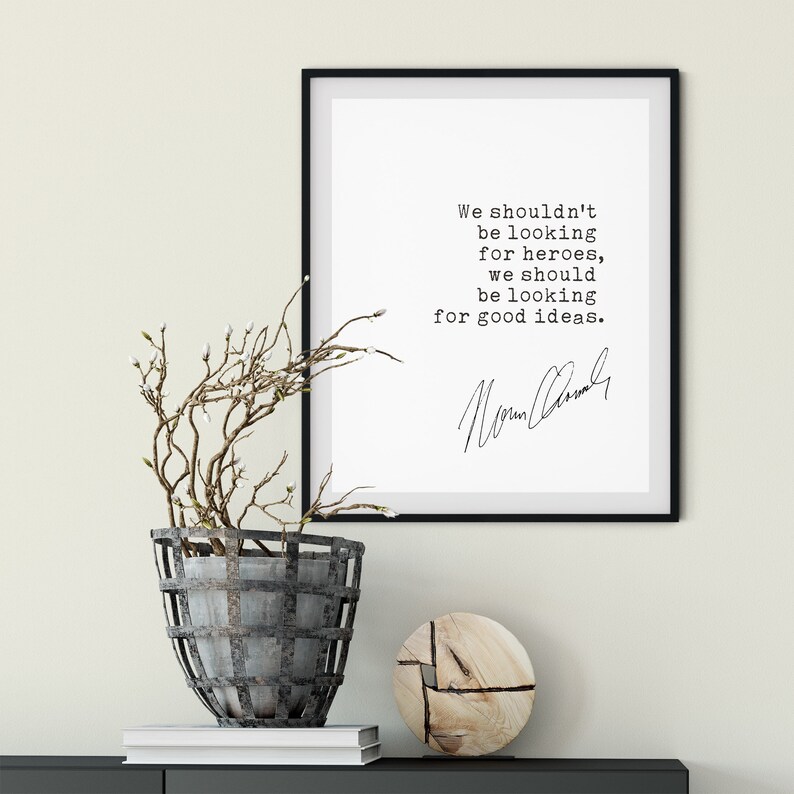 Noam Chomsky Quote Motivation Poster Digital Download Print | Etsy