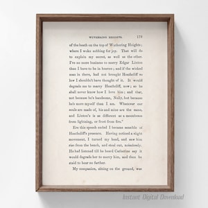 Wuthering Heights by Emily Brontë, Digital Download Printable, Page 179 ...