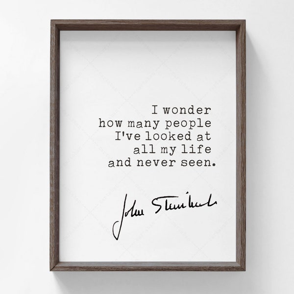 John Steinbeck Quote - Etsy