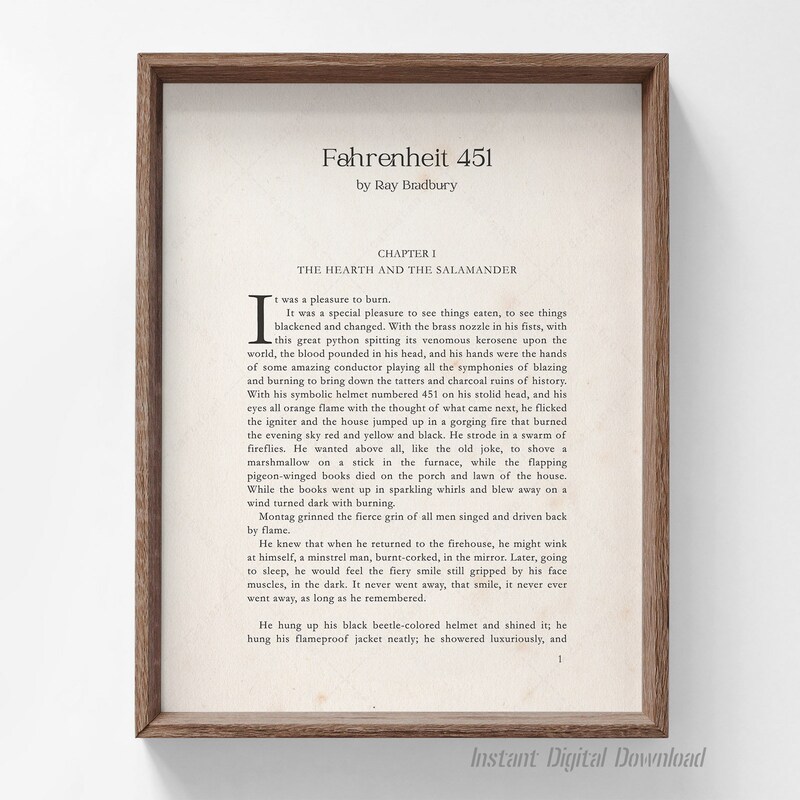 Fahrenheit 451 - Etsy UK