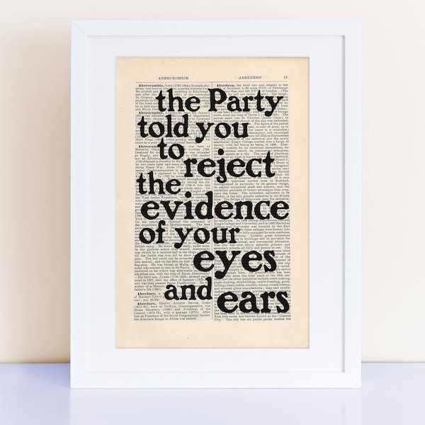 George Orwell 1984 - Etsy