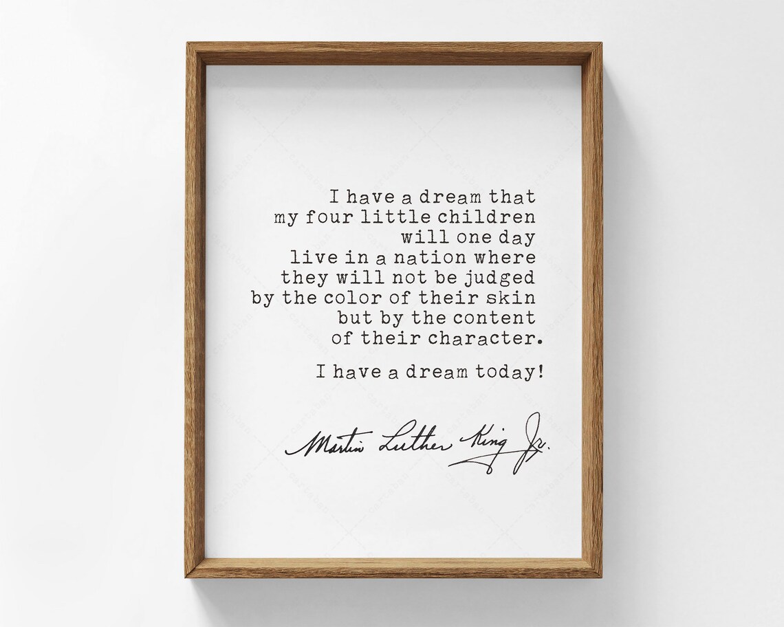 Martin Luther King Jr Quote book lovers gifts digital | Etsy