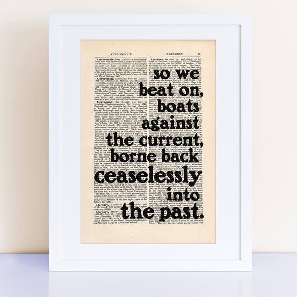 Gatsby Quote Print - Etsy