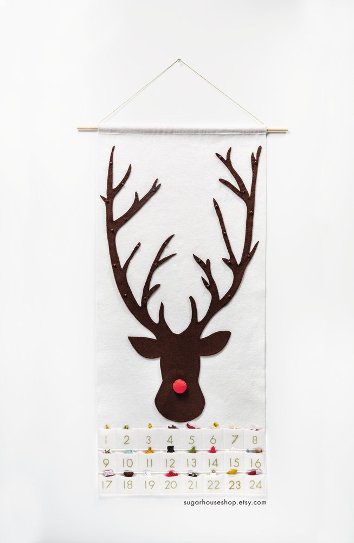 Christmas Advent Calendar Sewing Pattern DIY Felt Countdown | Etsy Canada