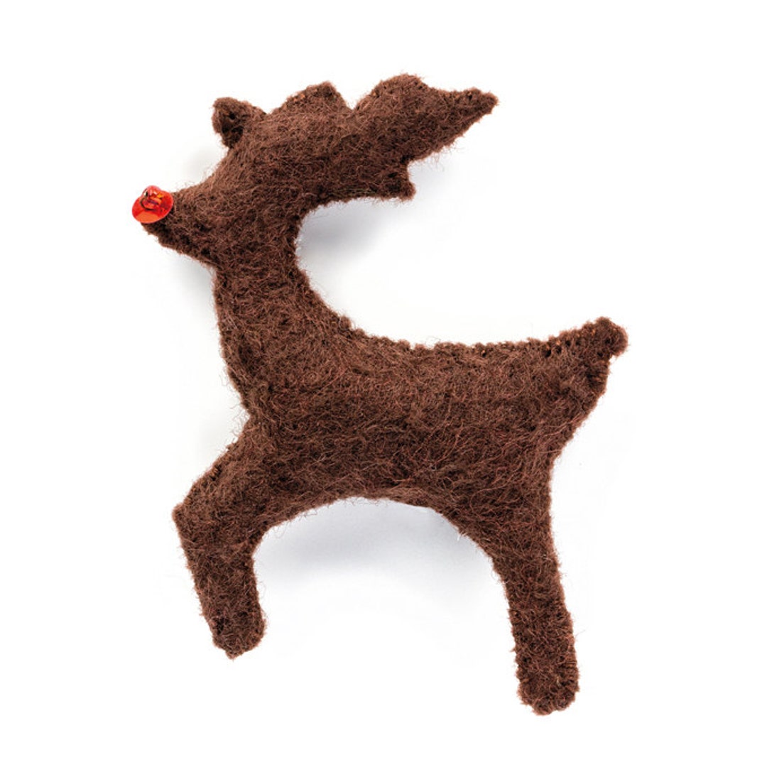 Rudolph the Red Nosed Reindeer DIY Pattern - Rudolph Reindeer Ornament ...